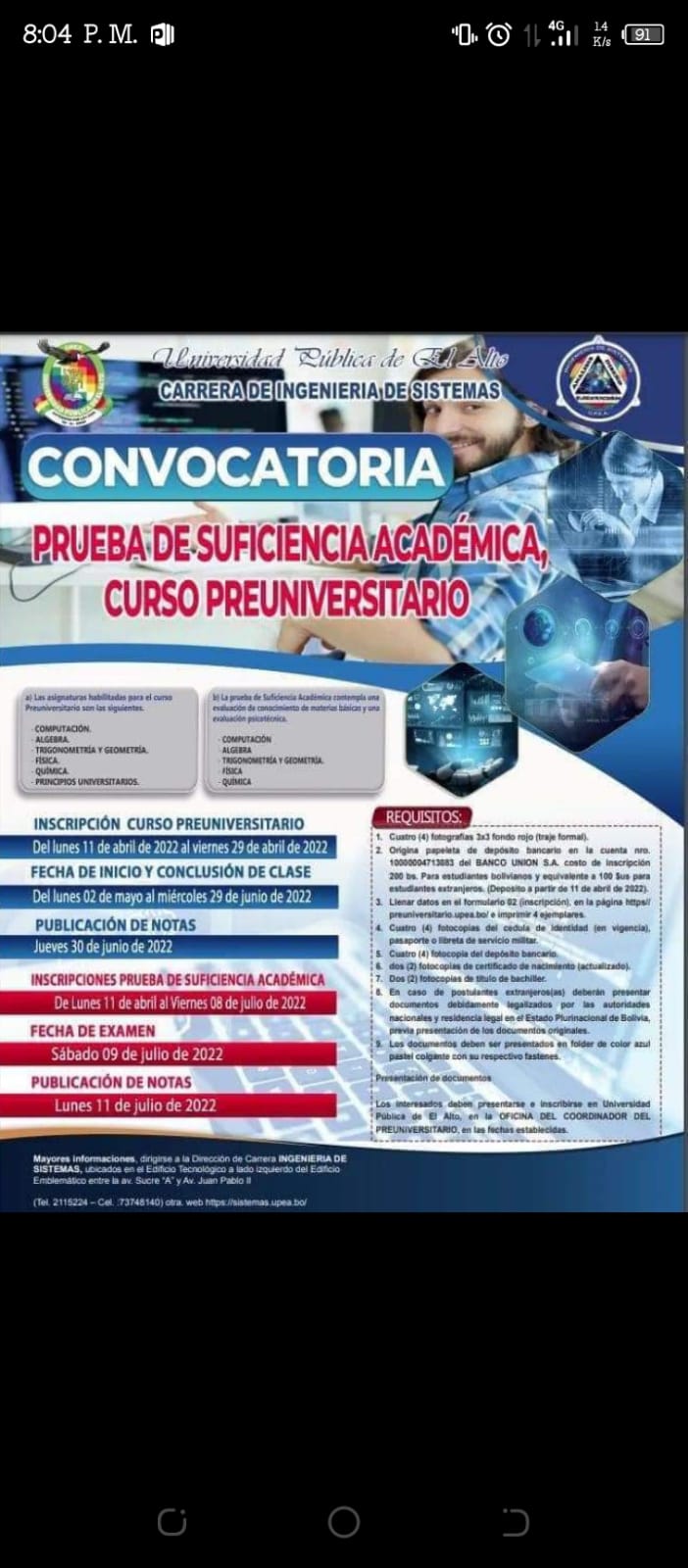 Admisión Estudiantil-UPEA