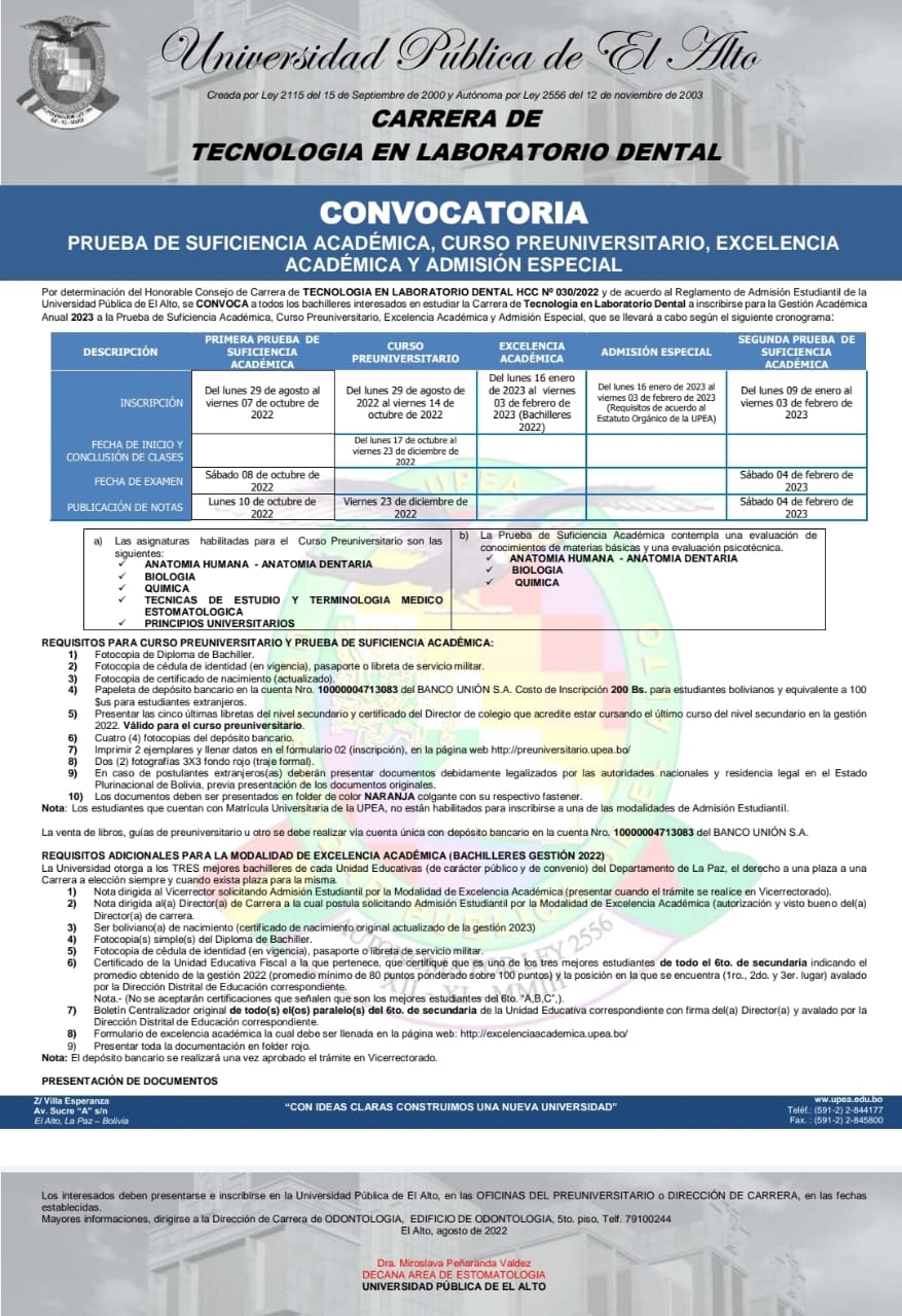 Admisión Estudiantil-UPEA
