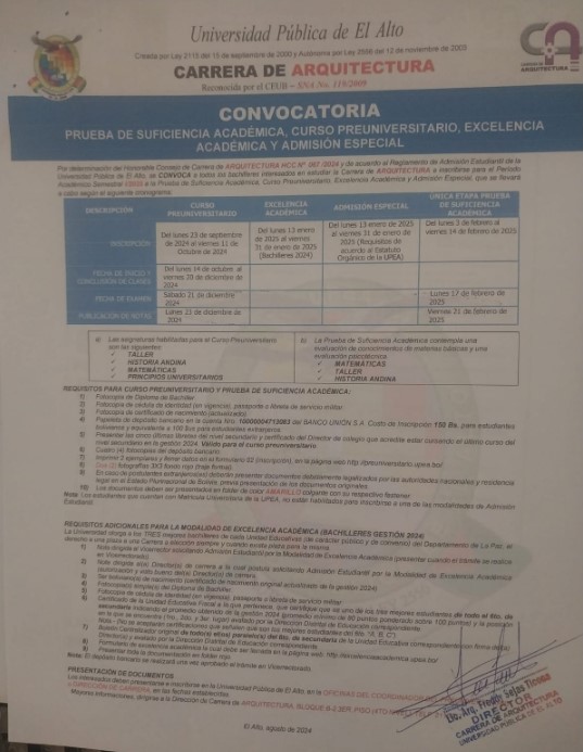 Admisión Estudiantil-UPEA